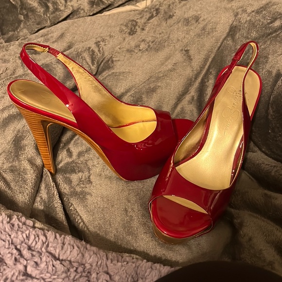 Jessica Simpson | Shoes | Red Jessica Simpson Heels | Poshmark
